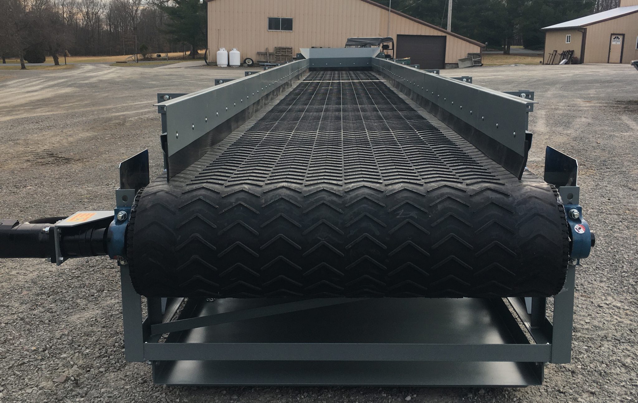 50’-0 Pit Portable Radial Stacking Conveyor – Grinder Crusher Screen