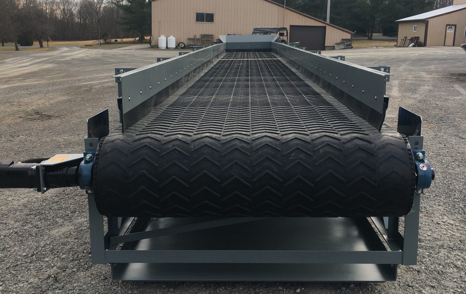 40’-0 Pit Portable Radial Stacking Conveyor – Grinder Crusher Screen
