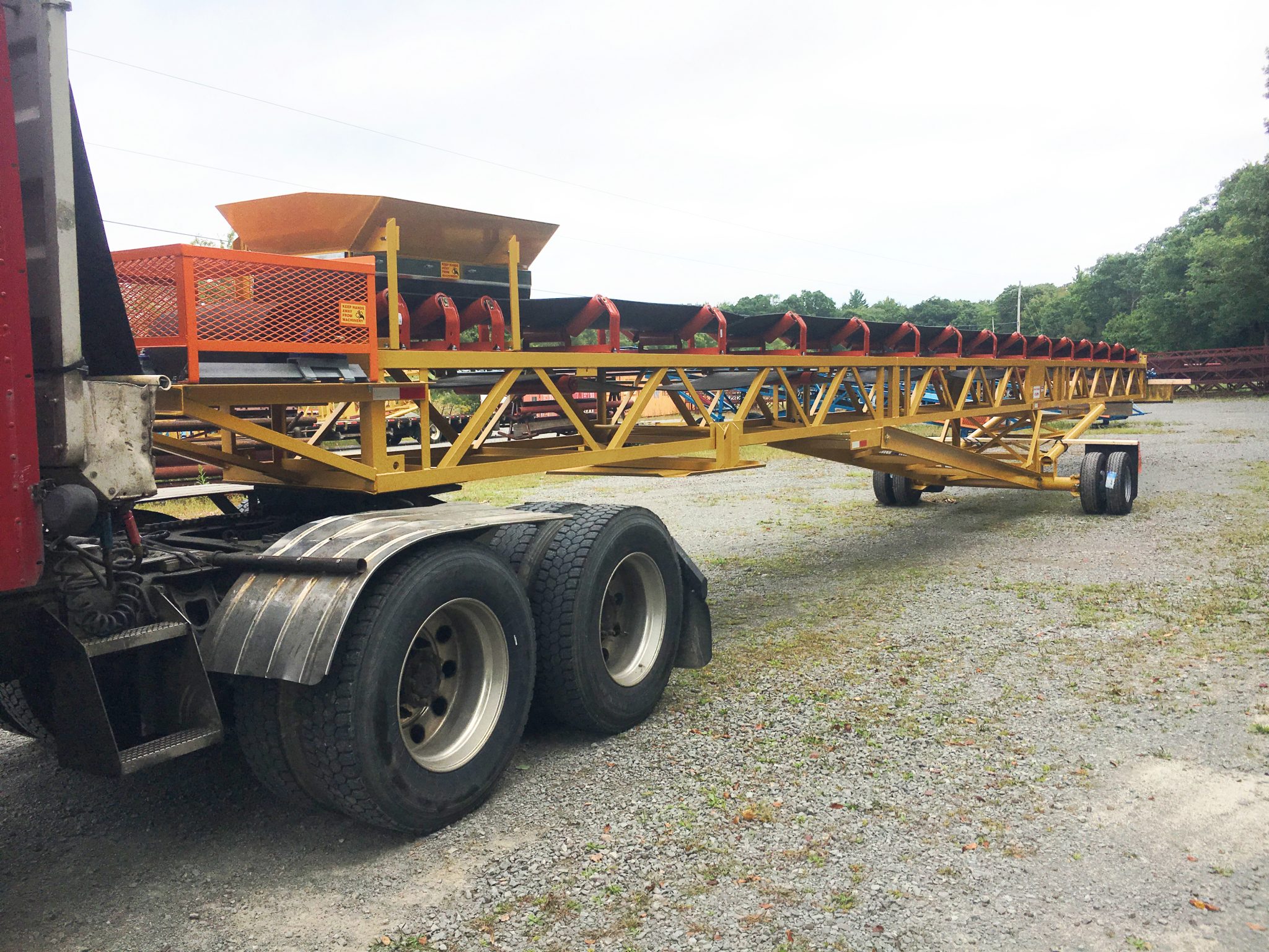 50’-0 Pit Portable Radial Stacking Conveyor – Grinder Crusher Screen