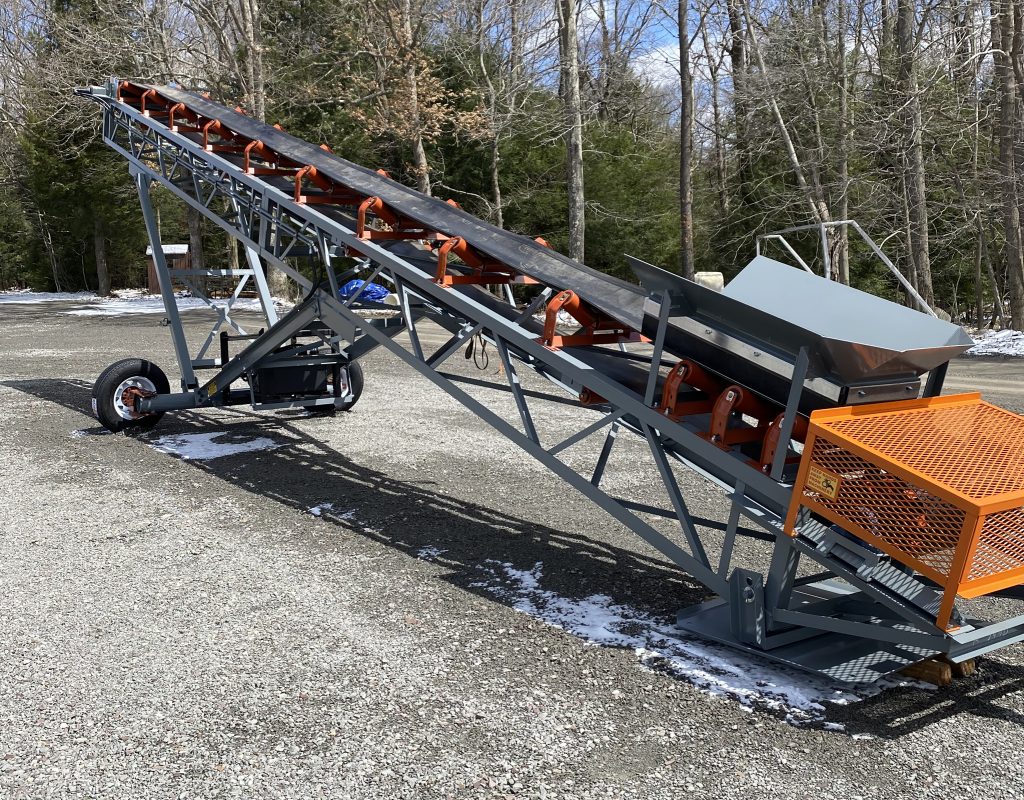 50’-0 Pit Portable Radial Stacking Conveyor – Grinder Crusher Screen