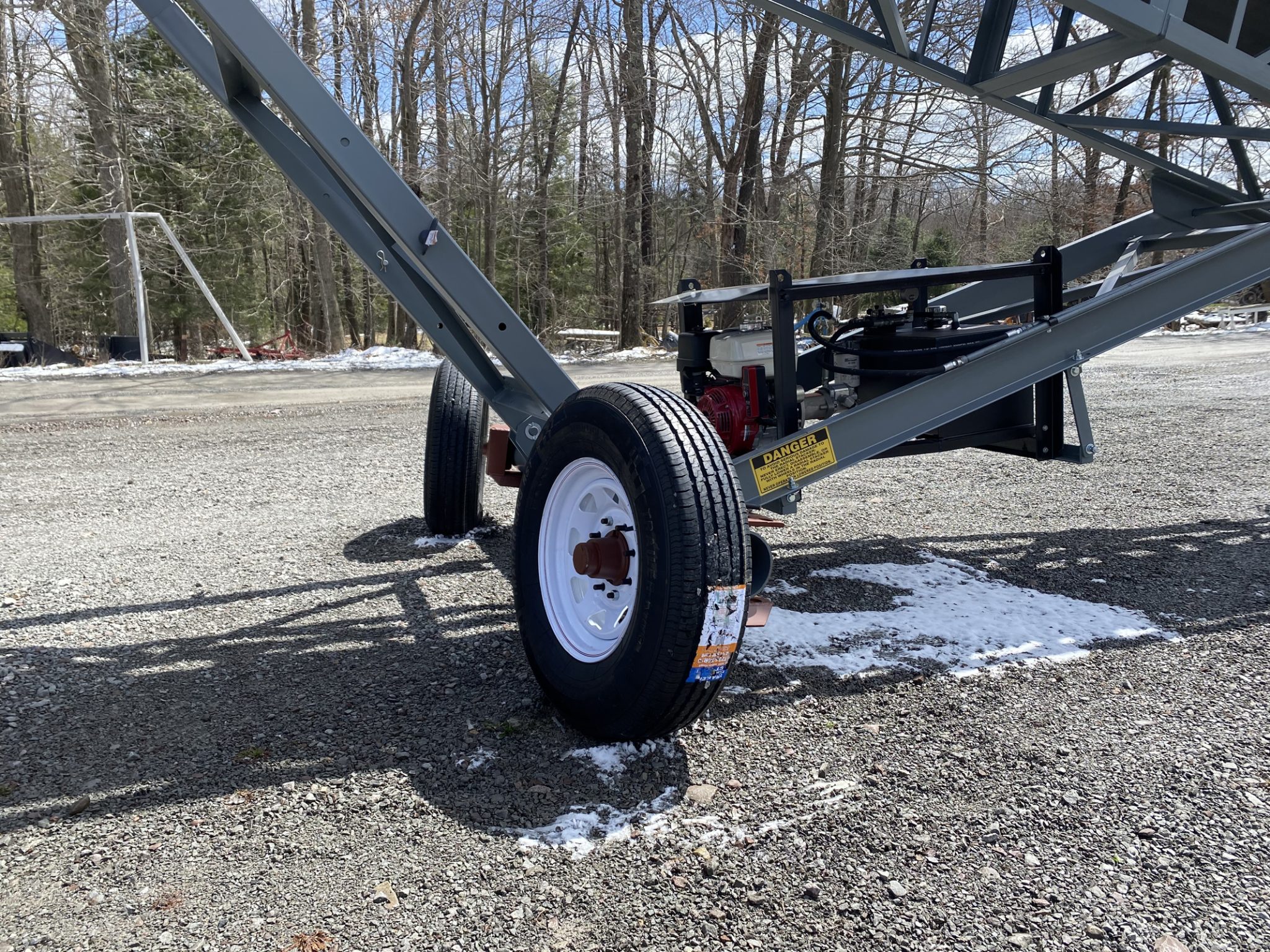 50’-0 Pit Portable Radial Stacking Conveyor – Grinder Crusher Screen